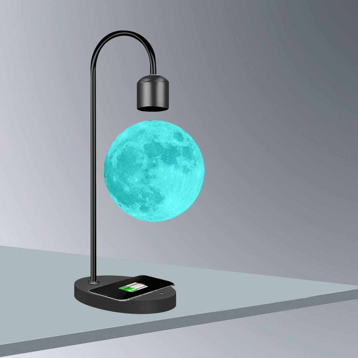 Super Elegant Magnetic Levitation Moon Lamp – 3D Printed Floating ...