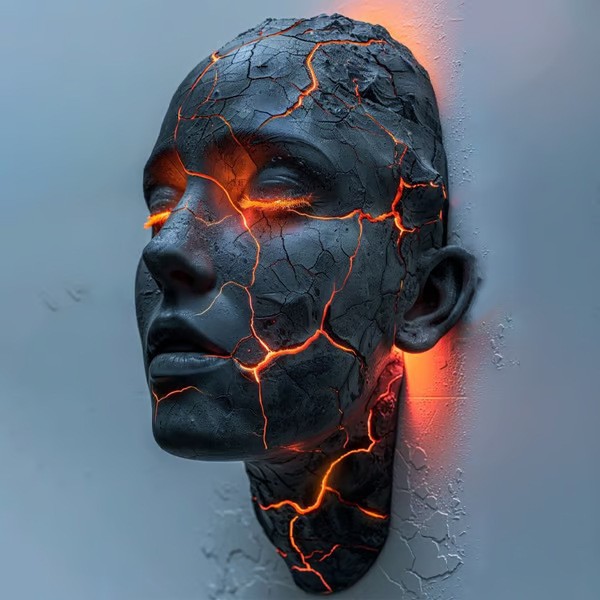 Cracked Soul Wall Light - Broken Soul Pendant Craft Decoration