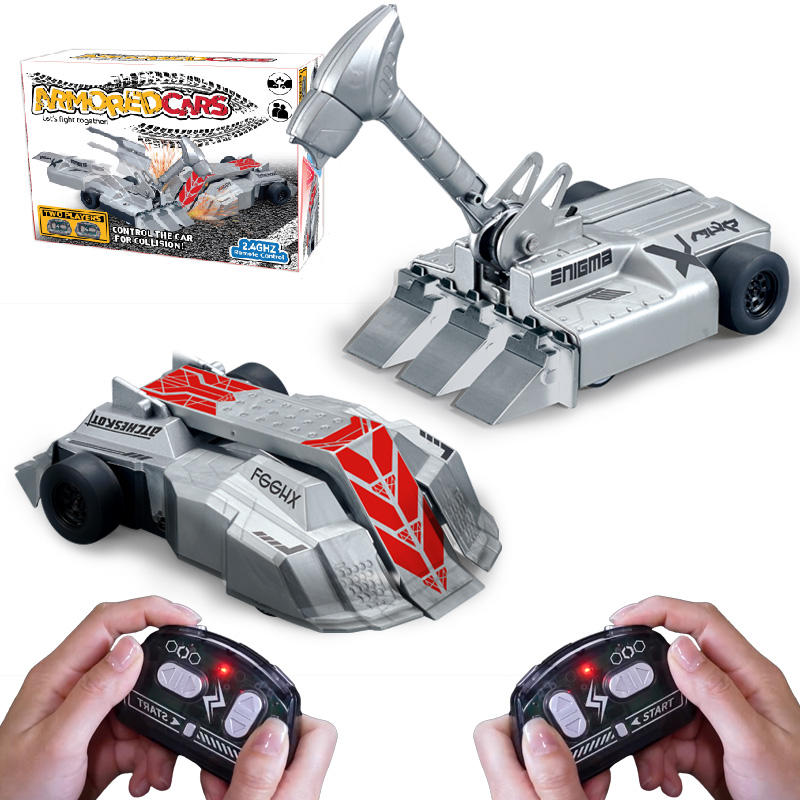 2 Player Small Electric RC Combat Fighting Cars – Rechargeable Remote ...
