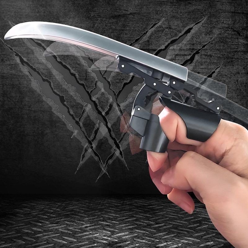 Douyin Wolverine Claw Finger Toy – Foldable Telescopic Catapult Dewclaw
